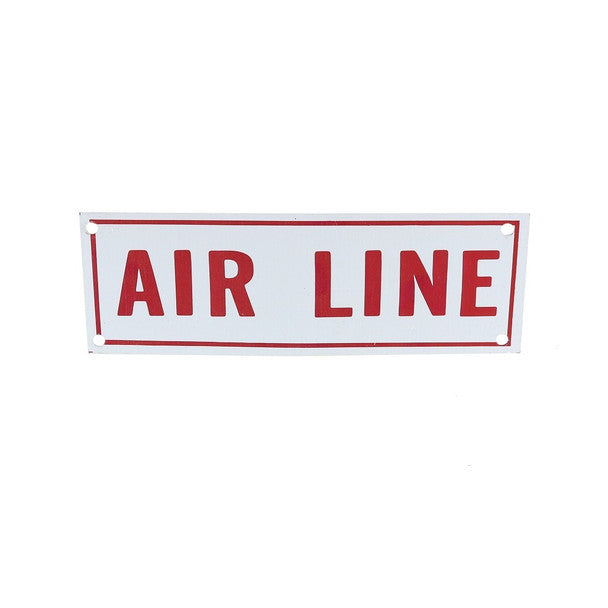 Air Line Sign, Aluminum, 6" x 2" — SignFly.com