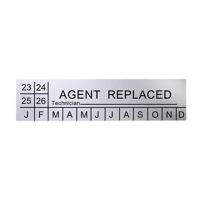 Agent Replacement Label Sticker, Vinyl Metallic, 3" x 3/4", ARL300 ...